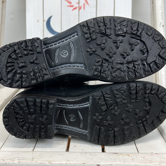 Eric Michael | Shoes | Eric Michael Leather Moto Biker Calf Boots Size ...